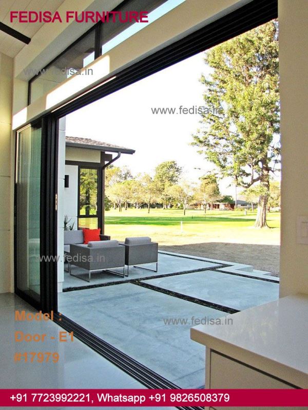 Main Entrance Sliding Door Design, Double Door Window Design Door Idea ...