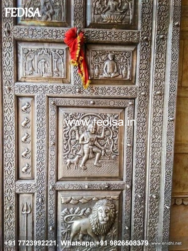 Jain Temple Silver Door Antique Doors Mandir Glass Door Design For Home ...