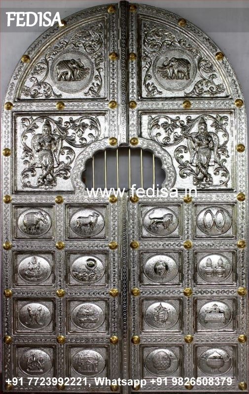 Silver Temple Door Brass Temple Door Temple Main Door Design Temple ...