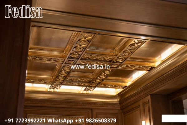 Wooden Ceiling Design Latest Pop Design 2026 No-6730 - Fedisa
